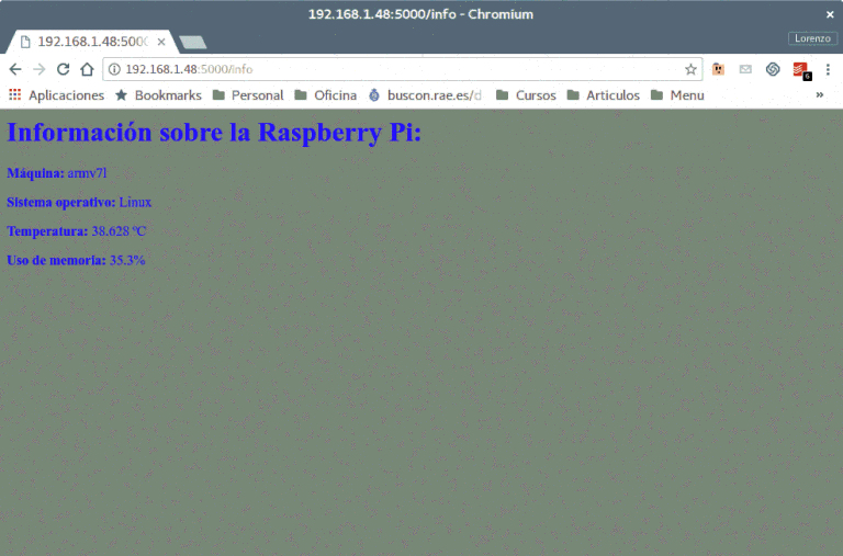 Un servidor web sencillo para la Raspberry Pi con Flask - Atareao